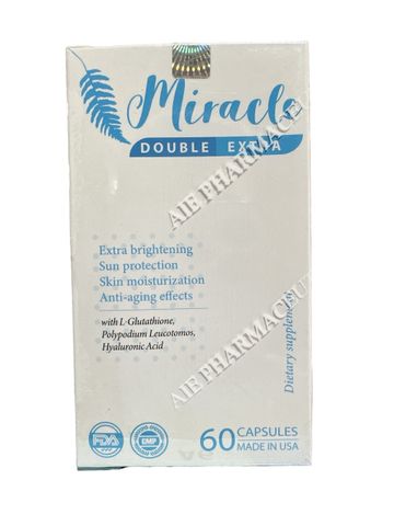 Miracle Miracle Double White Extra 60 viên uống trắng da, chống nắng