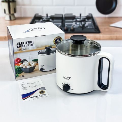 Nồi Lẩu Điện Đa Năng Mini Dozzi 1.5L DZE128W Ca Nấu Mì Tiện Dụng - Hàng ...