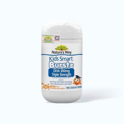 Viên nhai Nature's Way Kids Smart Bursts DHA 300mg Triple Strength - Bổ ...