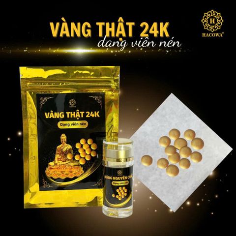 Viên nén vàng 24K dát tượng và tranh vẽ - Bộ dụng cụ nghệ thuật ...