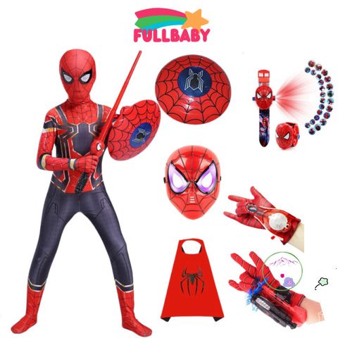Bộ trang phục Người Nhện cho bé trai - Cosplay siêu anh hùng với áo ...