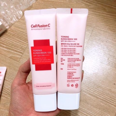 Kem Chống Nắng Cell Fusion C Màu Hồng Nâng Tone 50ml 759874