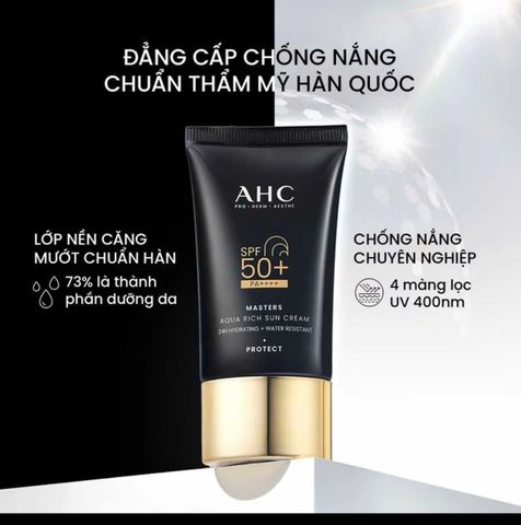 Kem chống nắng AHC Masters Aqua Rich Sun Cream SPF 50+ PA++++