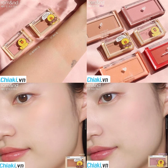 Phấn má hống Romand Line Friends Better Than Cheek Mini