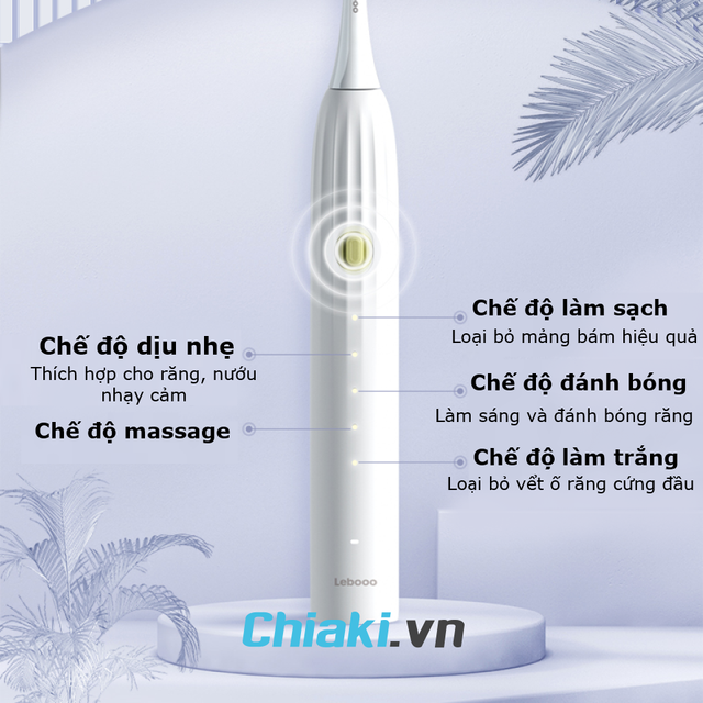 Bàn chải điện Lebooo S1 với 5 chế độ làm sạch