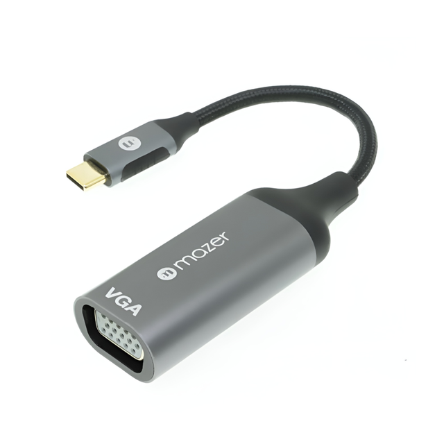 Bộ chuyển đổi Mazer ALU USB-C to VGA 1080p/60Hz Adapter
