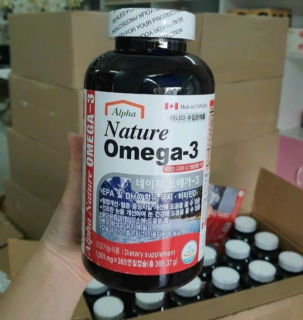 Dầu cá Omega 3 Alpha Nature hỗ trợ thị lực, trí não