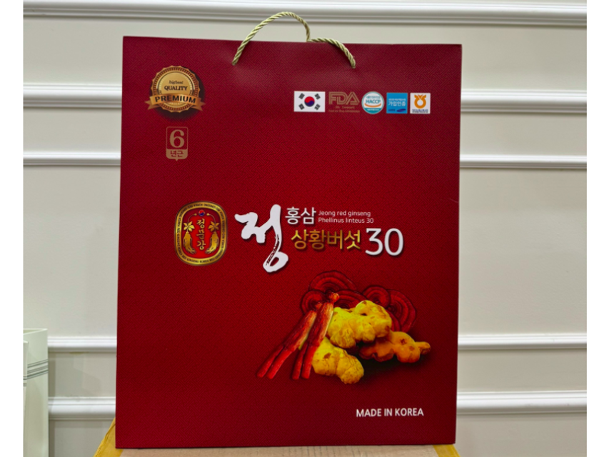 Nước hồng sâm nấm thượng hoàng Jeong Hàn Quốc