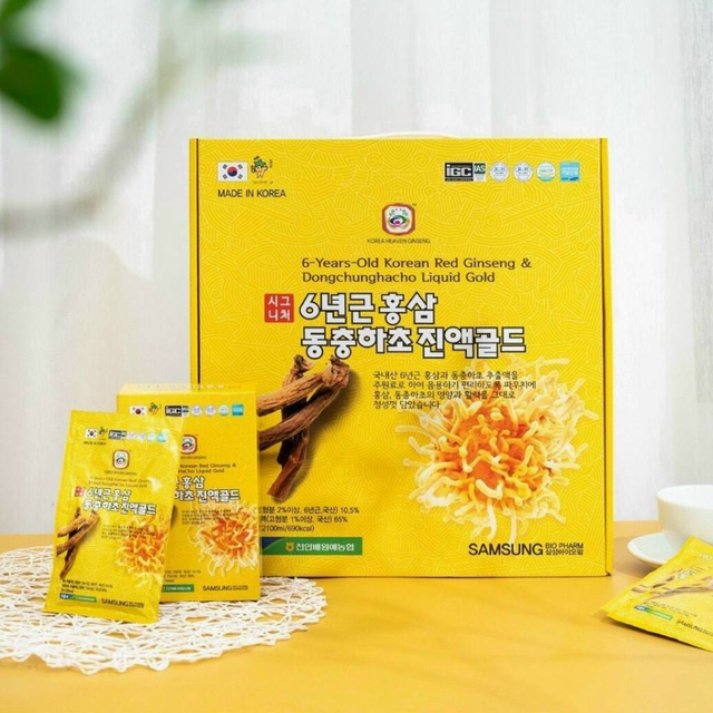 Nước sâm đông trùng Samsung Red Ginseng & Dongchunghacho Liquid Gold