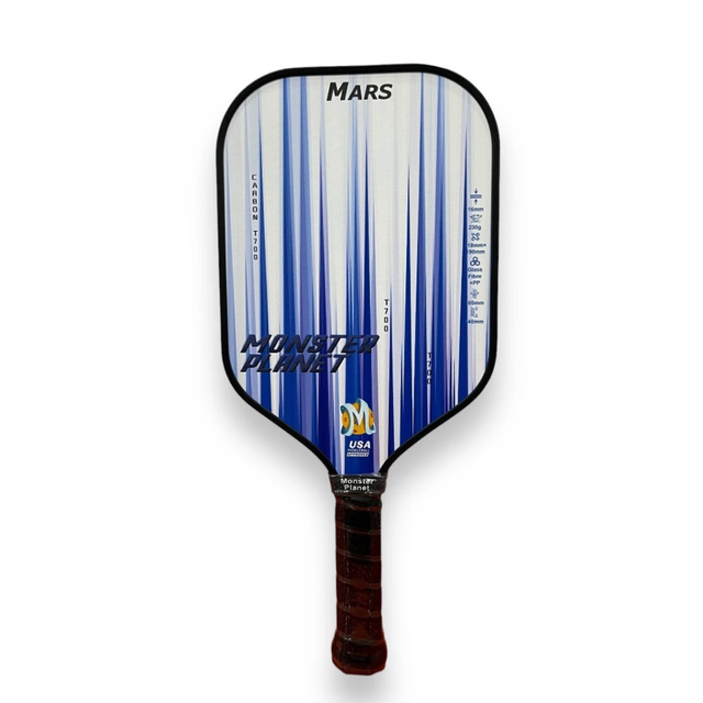 Vợt pickleball Monster Planet Mars sọc Carbon T700