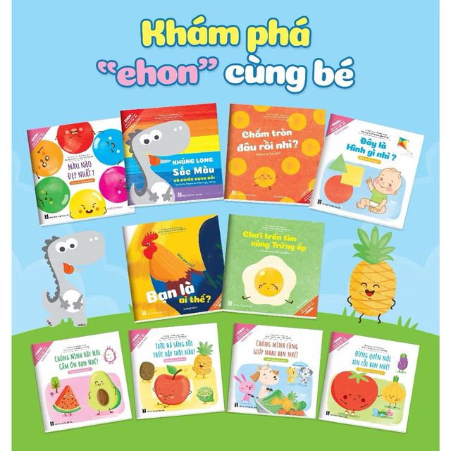 Sách - 10 cuốn Ehon Song Ngữ kèm file nghe - Cho Bé từ 0 đến 6 tuổi