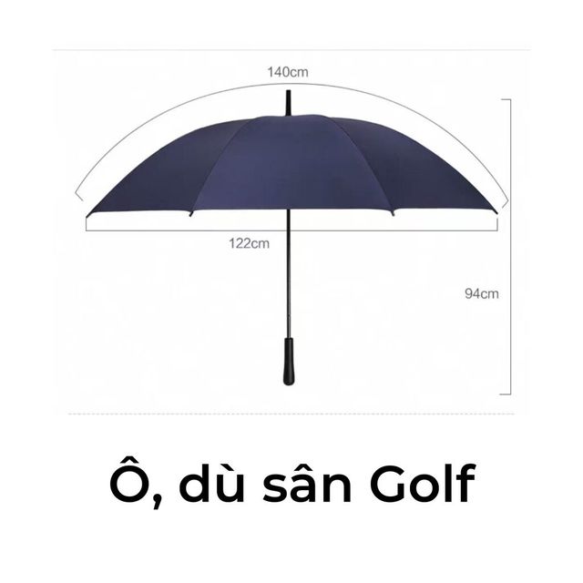 Ô Dù Sân Golf Cán Dài Chống Lật Cao Cấp - Bảo Vệ Mưa Nắng, Màu Sắc Đẹp ...