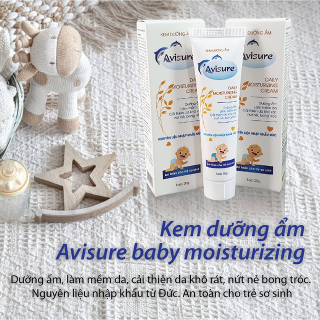 Kem dưỡng ẩm Avisure Baby - Kem dưỡng ẩm cho bé nguyên liệu Đức