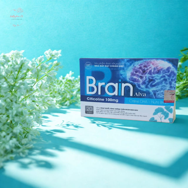 Viên uống Brain Alva - Hỗ trợ tăng cường tuần hoàn não, cải thiện trí ...