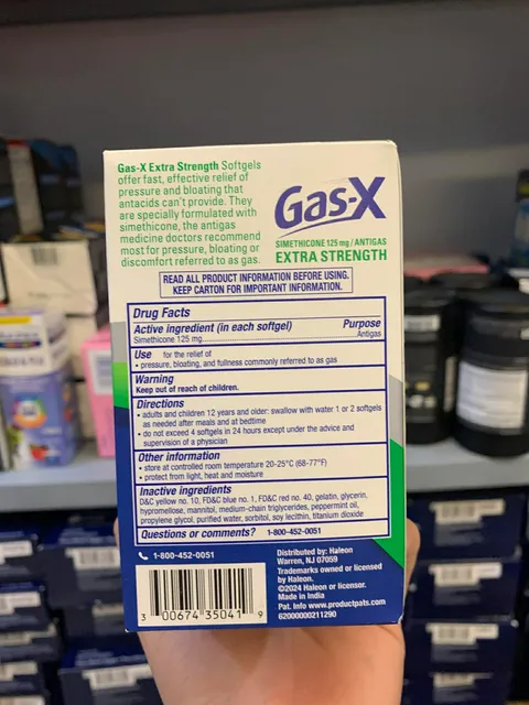 Viên uống giảm đầy hơi, khó tiêu Gas-X Extra Strength 120 V