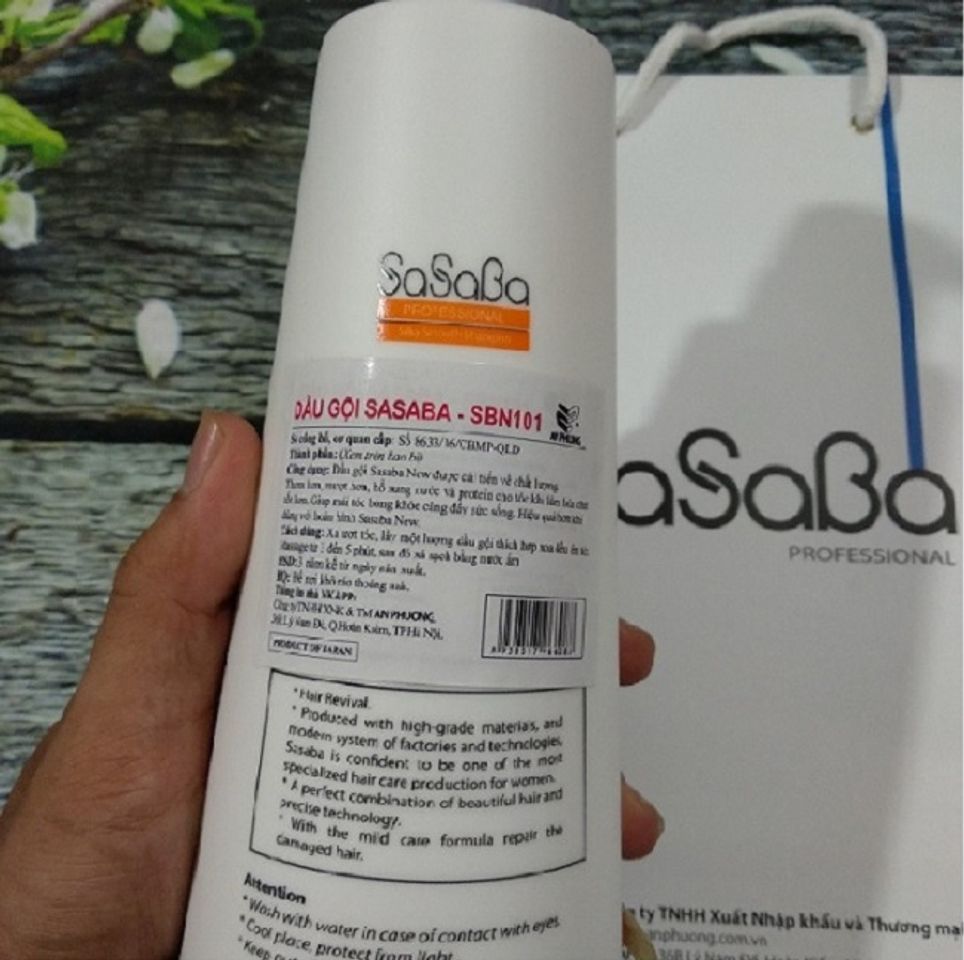 Cặp dầu gội Sasaba Nhật Bản dành cho tóc hư tổn
