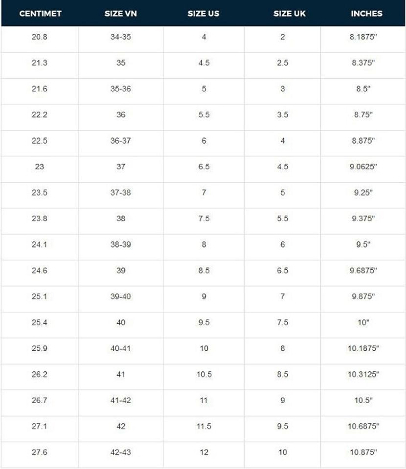 Bí quyết chọn size dép MLB siêu chuẩn dành cho nam và nữ
