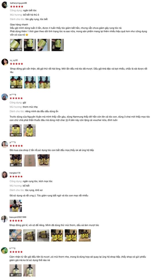Review Dầu Gội Nam Nung “Made In Việt Nam” Có Tốt Không?