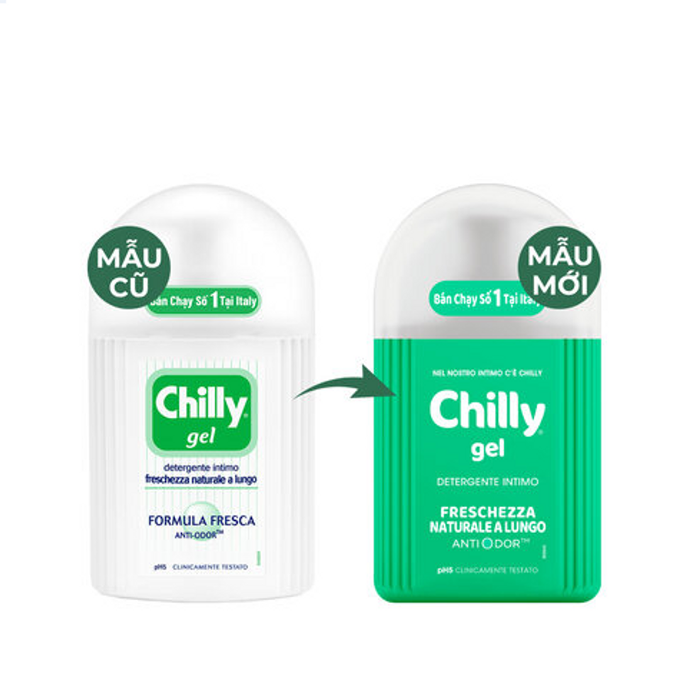 Dung Dịch Vệ Sinh Phụ Nữ Chilly Gel Tươi Mát 200ml của Italy | Chiaki.vn