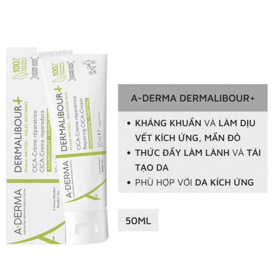 Kem Dưỡng Aderma Dermalibour plus Repairing Cream 50mL | Chiaki.vn