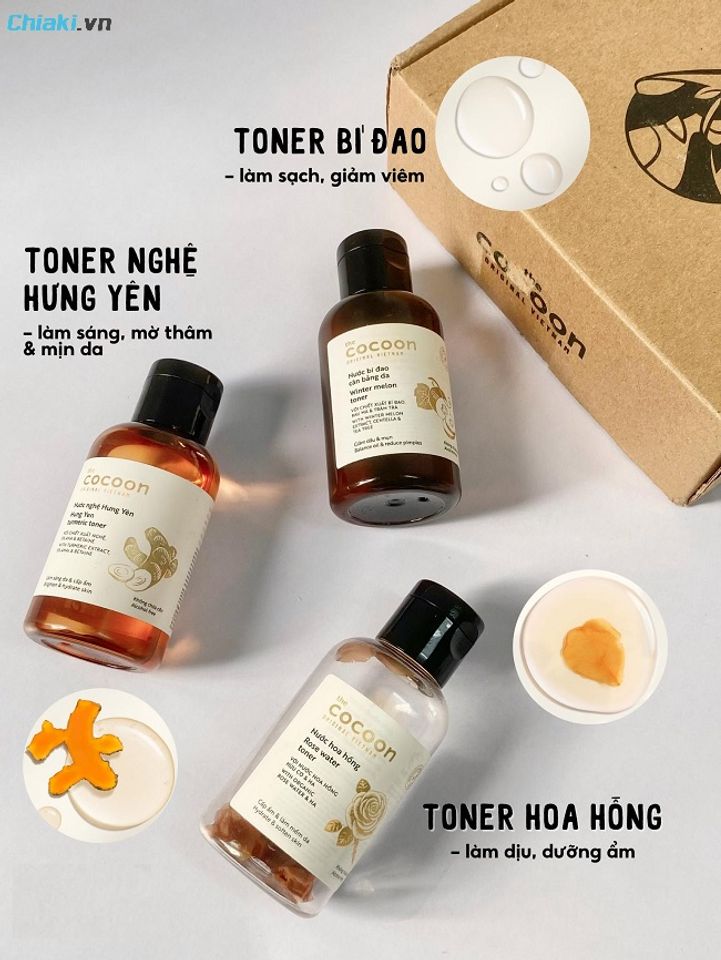 Review 4 Toner Cocoon được ưa chuộng hiện nay (Kèm bảng so sánh chi tiết)