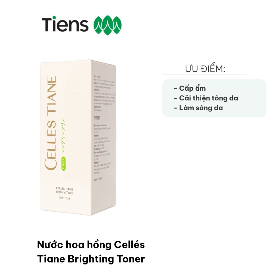 Nước hoa hồng Cellés Tiane Brighting Toner | Chiaki.vn