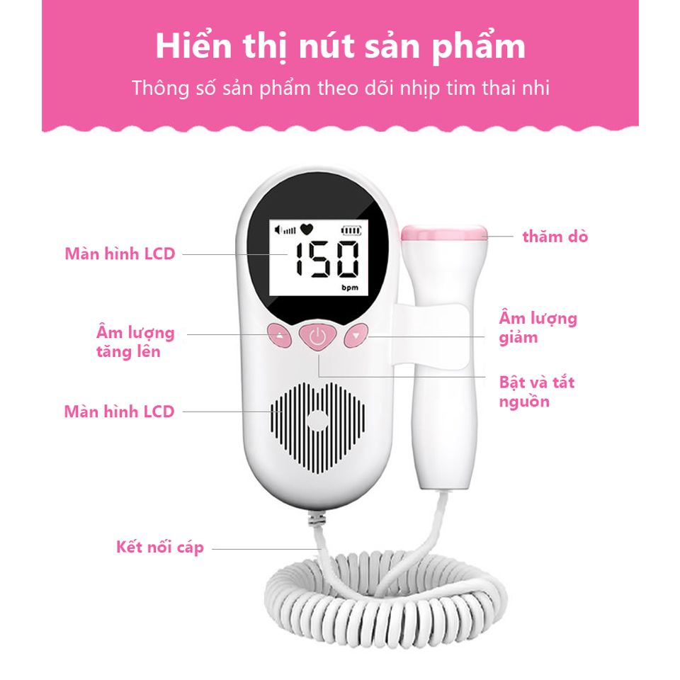 Máy đo tim thai tại nhà Fetal Doppler