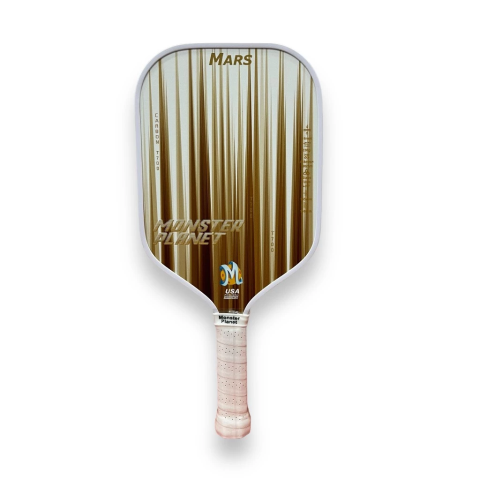 Vợt pickleball Monster Planet Mars sọc Carbon T700