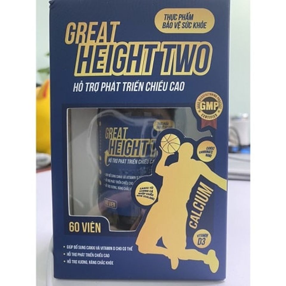Viên Uống Great Height two Hỗ Trợ Phát Triển Chiều Cao