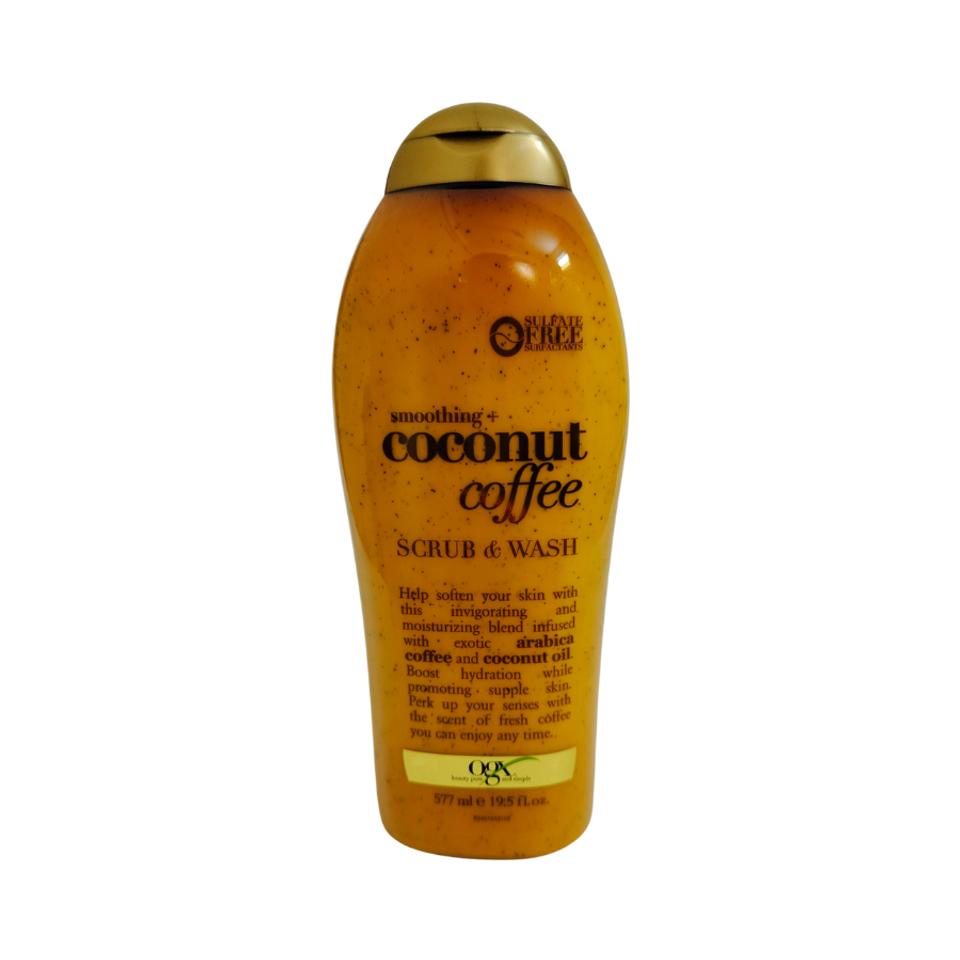 Sữa tắm tẩy tế bào OGX Smoothing Coconut Coffee Scrub & Wash