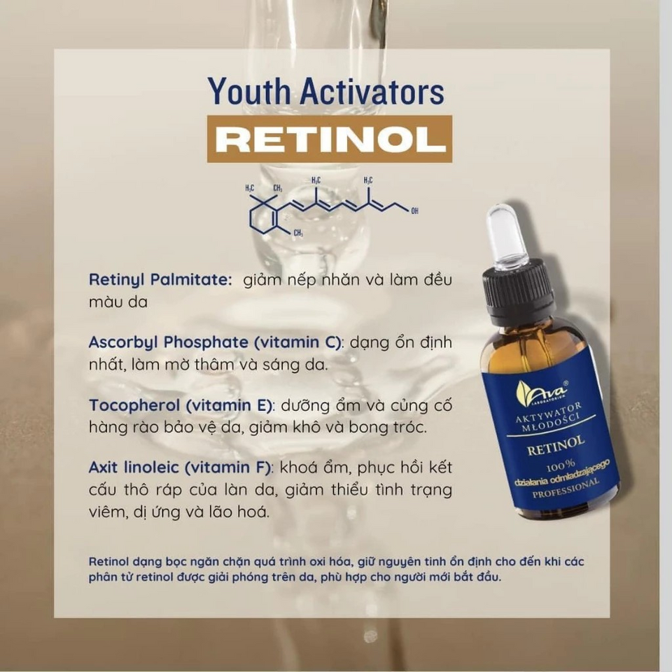 Serum Dưỡng Ẩm Và Trẻ Hoá Da Ava Youth Activator Retinol 30ml