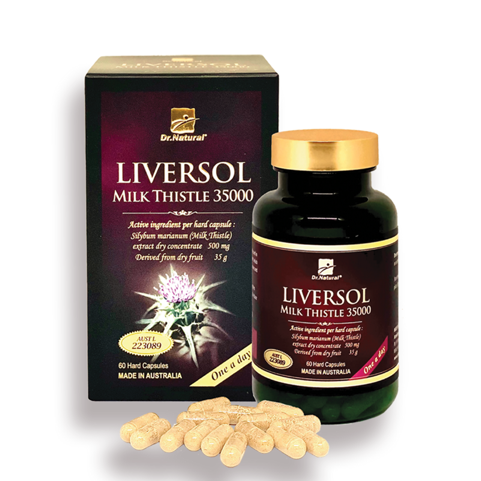 Viên Uống Bổ Gan Dr Natural Liversol Milk Thistle 500mg - 60 Viên - Hỗ ...