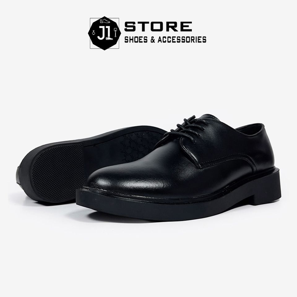 Giày Modern Derby Full Black BK01 - Giày Derby Da Nguyên Tấm Tăng Chiều ...