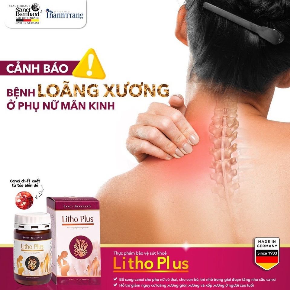 Viên uống Litho Plus bổ sung canxi từ tảo biển đỏ - Giải pháp chăm sóc ...