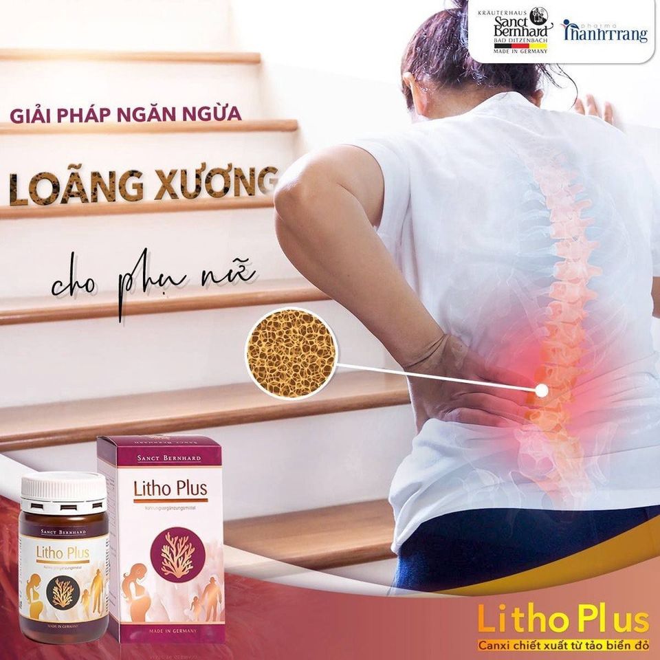 Viên uống Litho Plus bổ sung canxi từ tảo biển đỏ - Giải pháp chăm sóc ...