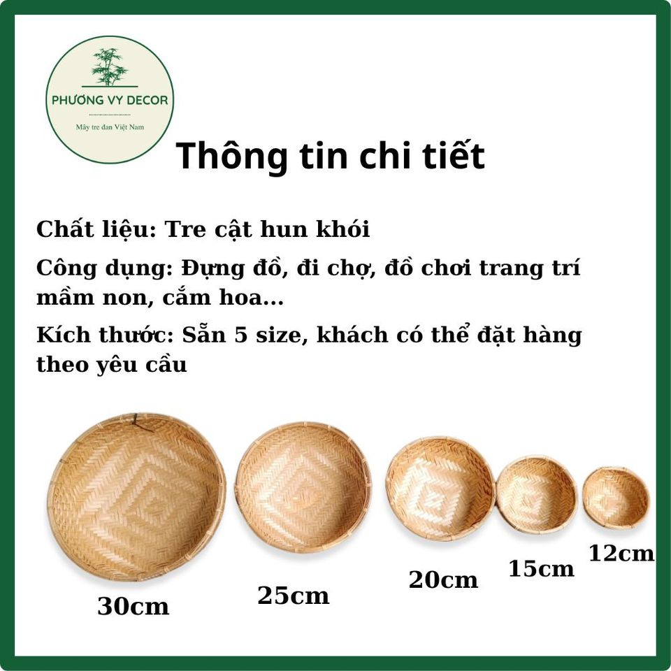 Bộ Thúng Tre Tự Nhiên Đẹp - Giỏ Đựng Hành Tỏi, Cắm Hoa & Trang Trí Bếp ...