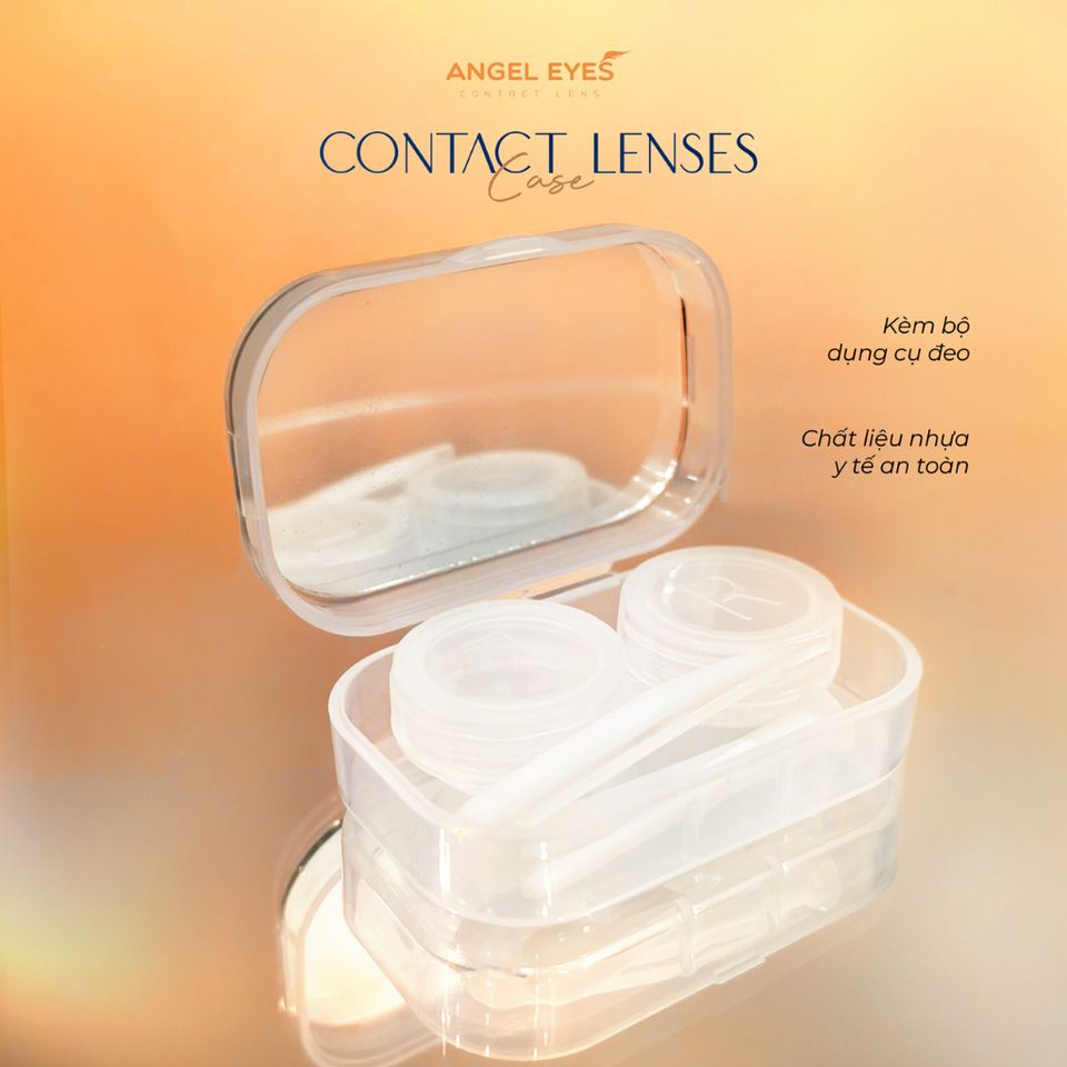 Khay Đựng Lens Có Gương Angel Eyes Kèm Dụng Cụ Đeo Lens - Bảo Vệ và ...