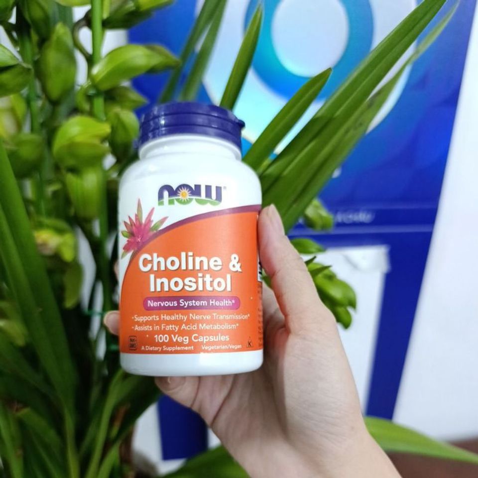Now Choline & Inositol 1000mg - Viên uống hỗ trợ trí não, tim mạch và ...