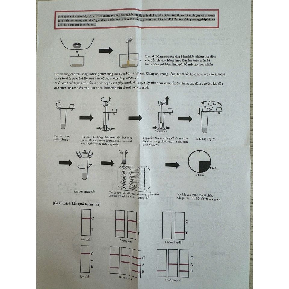 Bộ Kit Test Nhanh 5 Trong 1 GeneSign Covid-19, Cúm A/B, Adeno, Viêm Hô ...