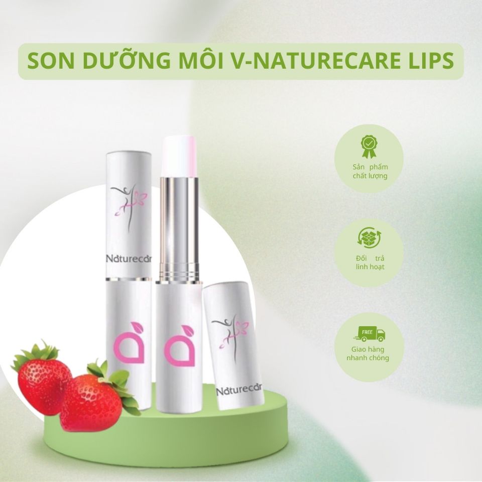 Son Dưỡng Môi V-NATURECARE LIPS - Dưỡng Ẩm, Giữ Màu Môi Sau Xăm Với Sáp ...