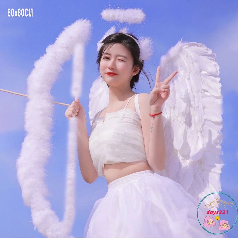 Cánh Thiên Thần Trắng/Đen/Đỏ/Hồng Cosplay Halloween - Đồ Hóa Trang Lễ ...