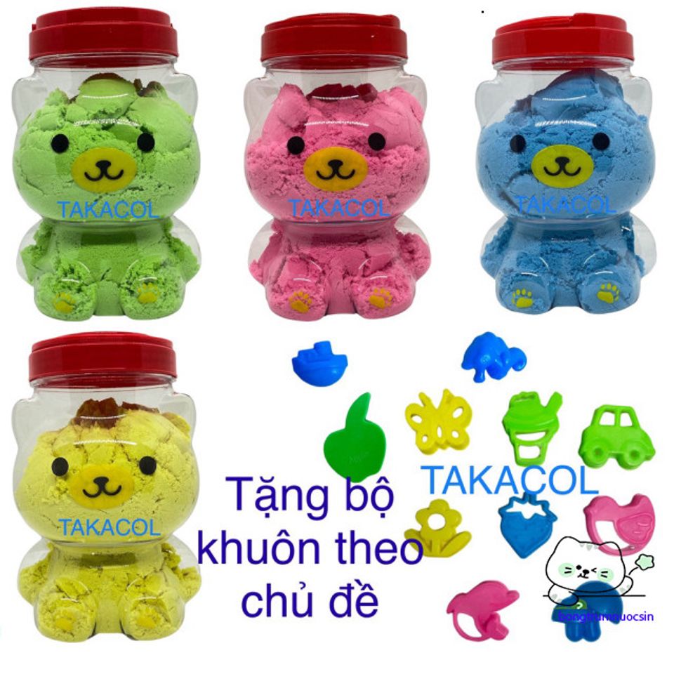 Cát Động Lực An Toàn Cho Trẻ - Hũ Gấu Siêu To, Màu Sắc Sống Động, Dẻo ...
