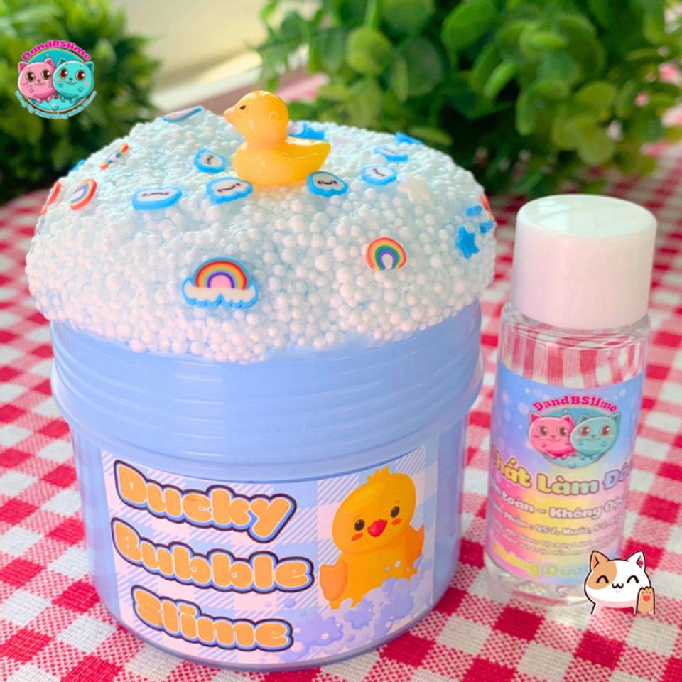 Slime Ducky Pool Crunchy 200ml - Chất Nhờn Ma Quái Basic/Foam Với Charm ...