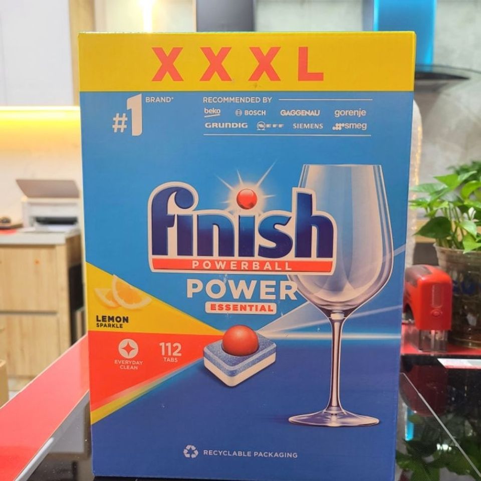 Viên rửa chén FINISH POWER 112 Viên- Sử dụng các dòng máy như ...