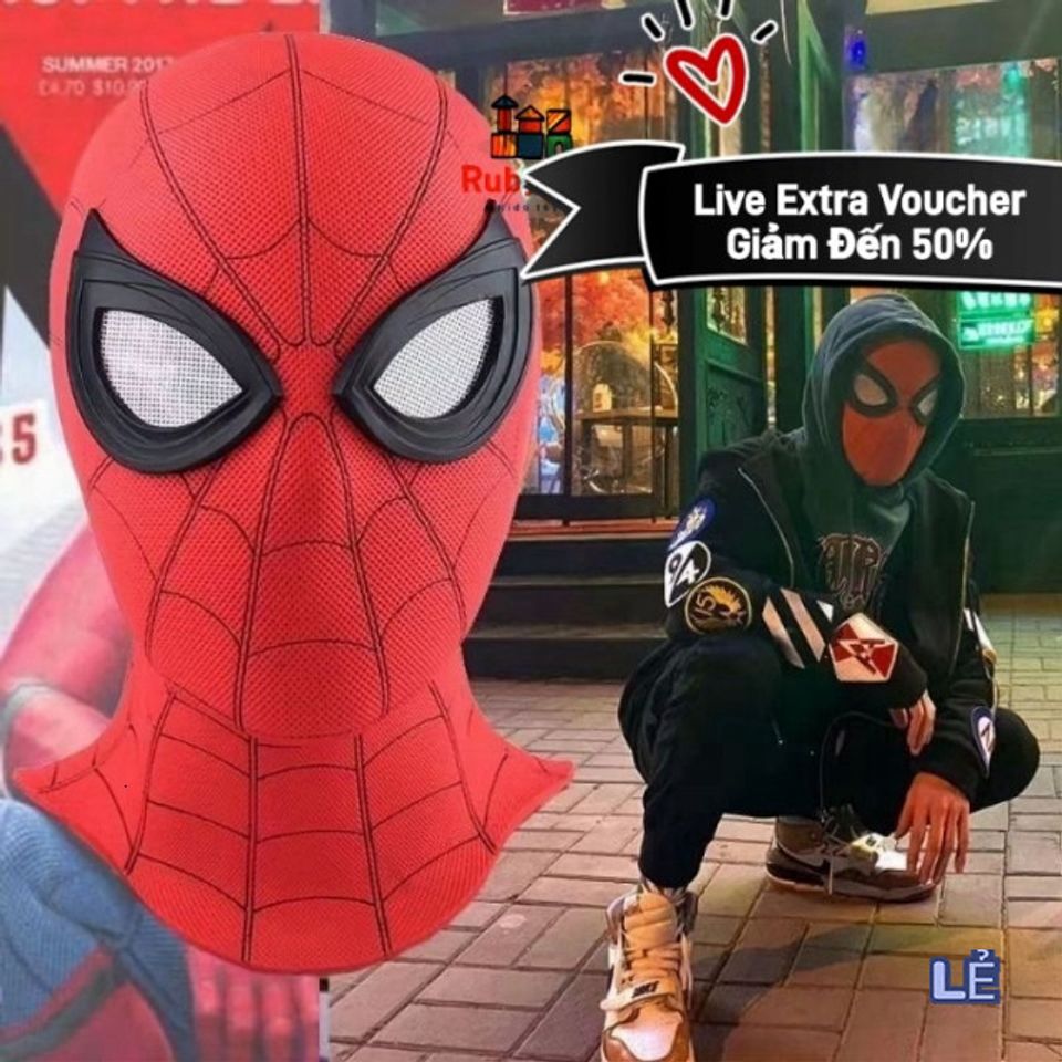 Mặt Nạ Spiderman Cosplay Halloween - Đồ Chơi Trẻ Em Hóa Trang Siêu Anh ...