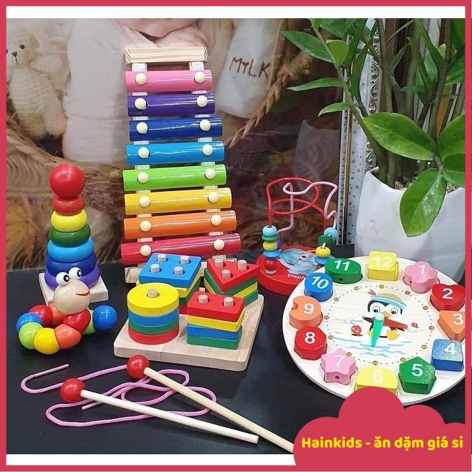 Bộ Đồ Chơi Gỗ Montessori 6 Món Phát Triển Kỹ Năng Trẻ Em - Âm Nhạc ...