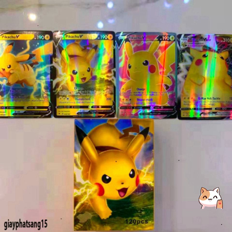 Bộ 100 Thẻ Bài Pokemon Hiếm: 80 Thẻ EX và 20 Thẻ GX Cao Cấp - Món Quà ...