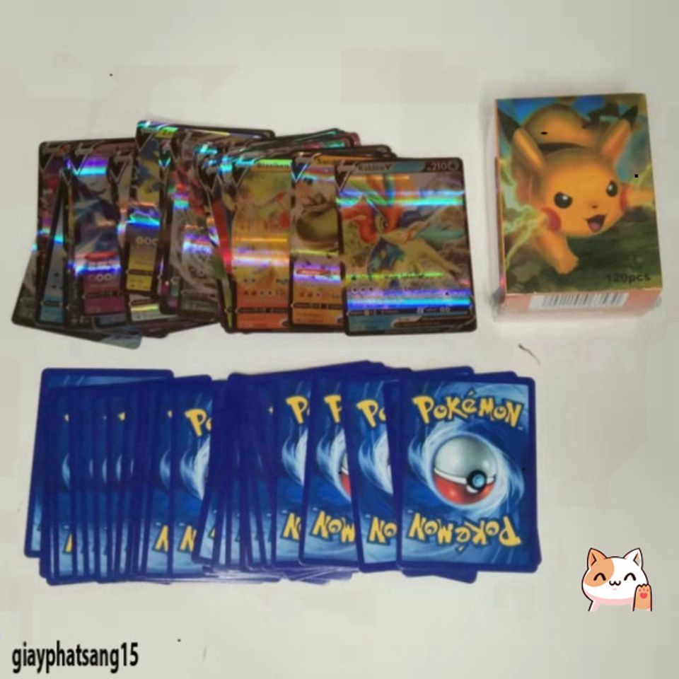 Bộ 100 Thẻ Bài Pokemon Hiếm: 80 Thẻ EX và 20 Thẻ GX Cao Cấp - Món Quà ...