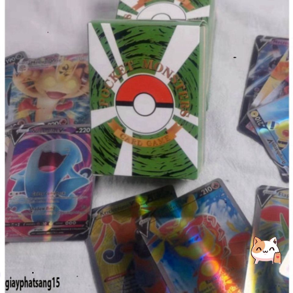 Bộ 100 Thẻ Bài Pokemon Hiếm: 80 Thẻ EX và 20 Thẻ GX Cao Cấp - Món Quà ...