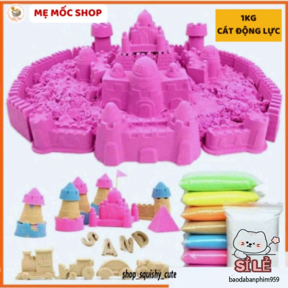 Cát Động Lực 1KG - Cát Dẻo Sáng Tạo An Toàn Cho Trẻ Em, Không Dính Tay ...